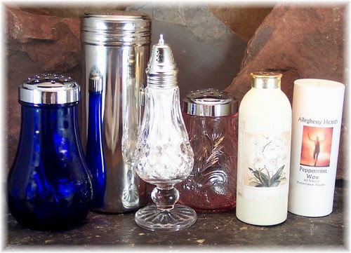 Silver Long Handled Powder Puff, Extra Large Size - Alleghenies Marketplace